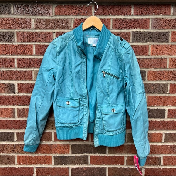 Xhilaration | Jackets & Coats | Xhiliration Dusty Light Blue Faux ...